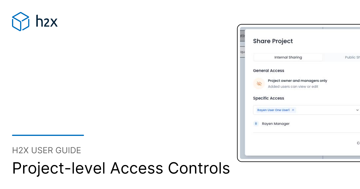 Project-level Access Controls | h2x User Guide